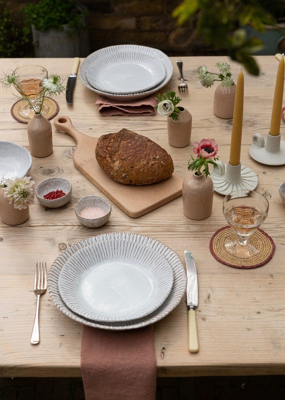 Artisan Fluted Plate - Large - The Small Home