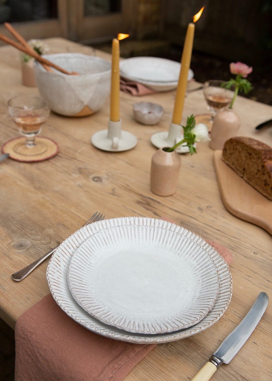 Artisan Fluted Plate - Large - The Small Home