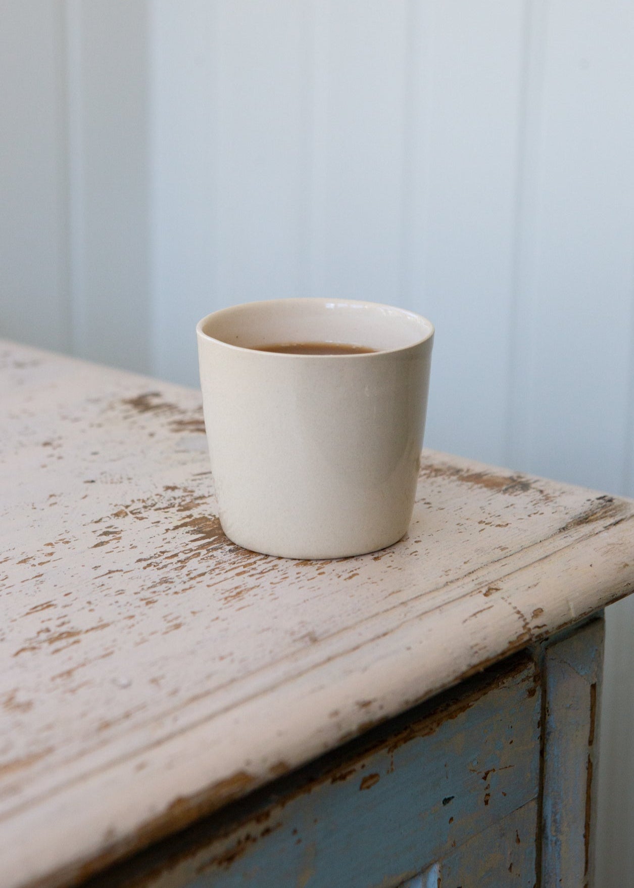 Brickett Davda Beaker - Handmade Ceramic Coffee Cup - Fawn - The Small Home